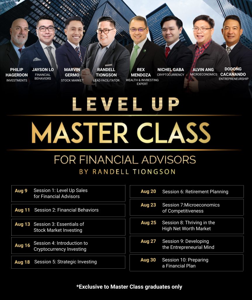 Level Up Master Class for Financial Advisors | Randell Tiongson
